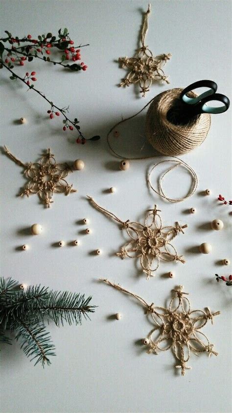 macrame snow flakes xmas decorations christmas ornaments christmas