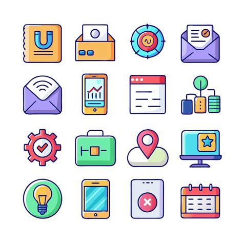 user interface icons set for website and mobile app premium ai generated vector
