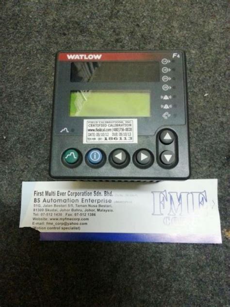 Watlow Temperature Controller F4 Series Repair Malaysia Singapore Indonesia First Multi Ever