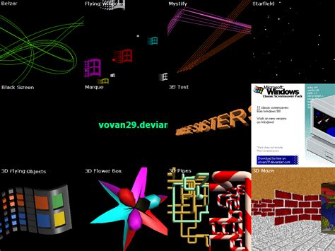 windows classic screensaver pack by vovan29 on deviantart