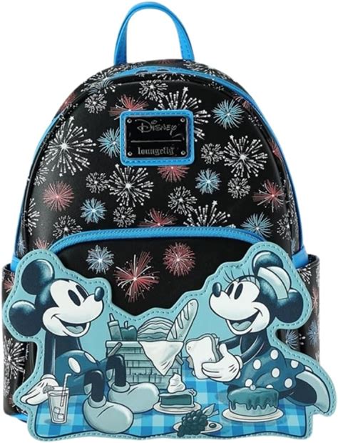Loungefly Disney Mickey Mouse Fireworks Summertime Picnic Mini Backpack Exclusive