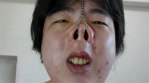 Nose Hook Masturbation