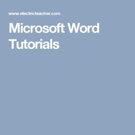Microsoft Word Tutorials Microsoft Word Words Word Activities