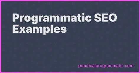 Programmatic SEO With Practical Examples Item Digital