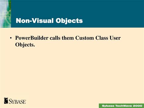 Ppt Ia353 Using Custom Class Objects In Powerbuilder Powerpoint