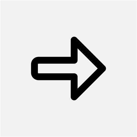 Icono De Flecha En Estilo Plano De Moda Aislado Sobre Fondo Blanco