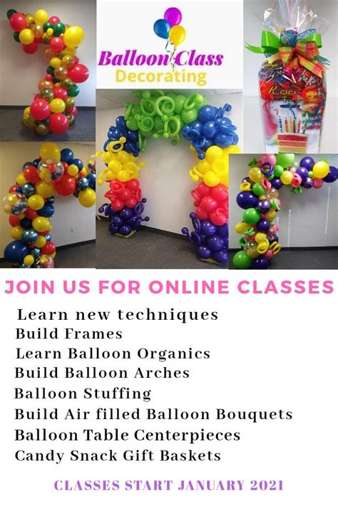 Balloon Class Decorating Online Balloon Classes Balloon Class