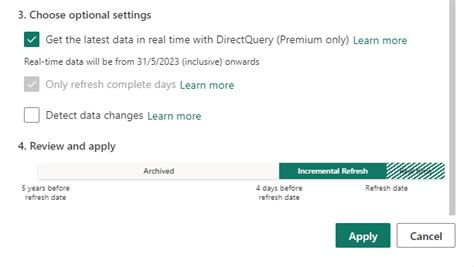 Incremental Refresh And Real Time With Direct Query In Power Bi