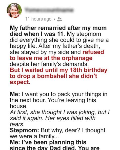 She Waited 18 Years To Tell Her Stepmom To Pack Her Bags Read This Story