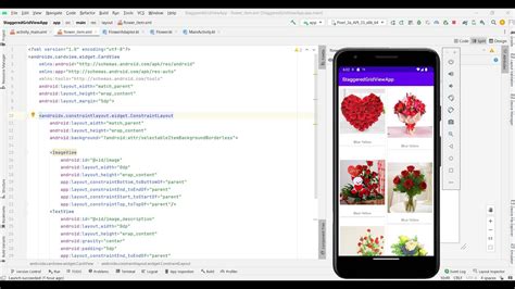 Recycler View With StaggeredGrid Layout in Kotlin | Android Studio 2023 | - YouTube