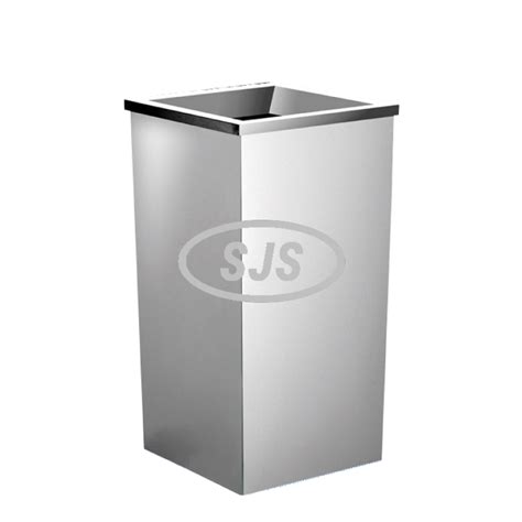 Stainless Steel Square Bin Cw Open Top Superior Janitorial Supplies Sdn Bhd