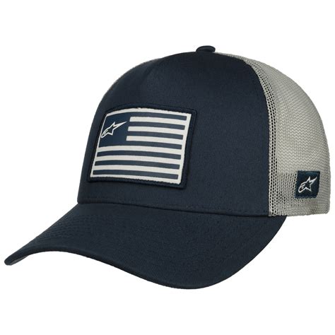 Flag Snapback Trucker Cap By Alpinestars 4295