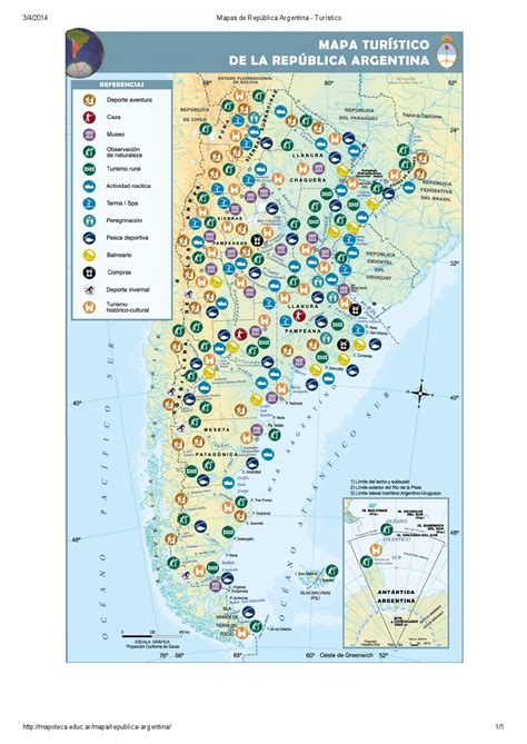 Mapa Para Imprimir De La República Argentina Mapa Turístico De