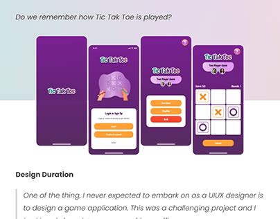 Tic Tac Toe Game Ui Projects Photos Videos Logos Illustrations And Branding Behance