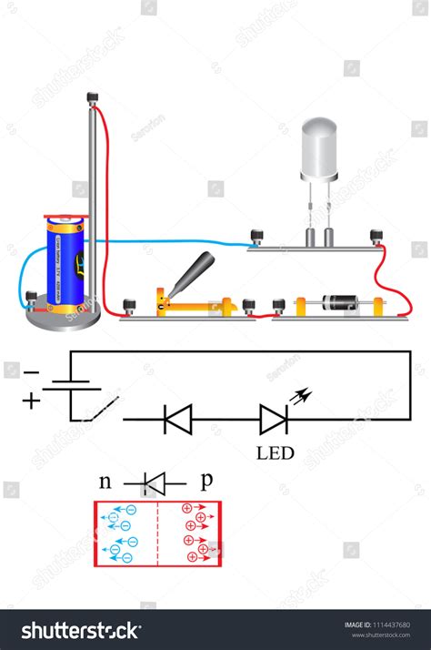 Wiring Diagram Which There Diode Diode Stock Vector Royalty Free 1114437680 Shutterstock