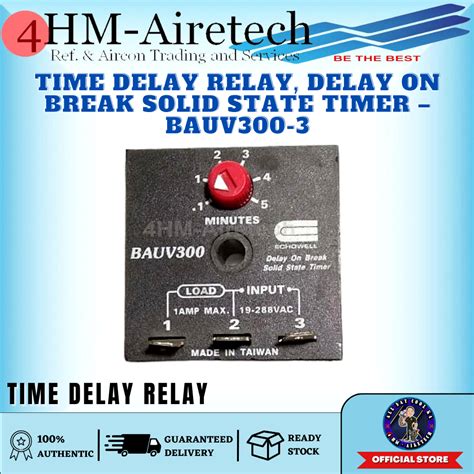 Fourhm Time Delay Relay Delay On Break Solid State Timer Bauv300 3