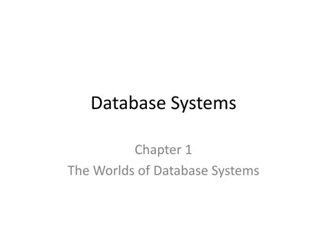 Ppt Database Systems Powerpoint Presentation Free Download Id 8987602