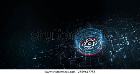 Quantum Computing Concept Revolutionizing Information Processing Stock