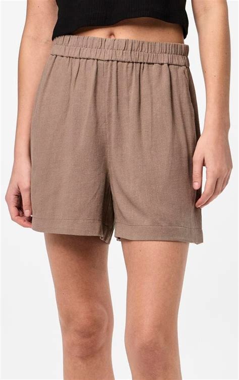 Pieces Pcvinsty Hw Linen Shorts Shorts Kjolar