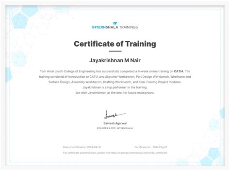 Catia Certification Engineering Design Catiacertified Jayakrishnan M Nair