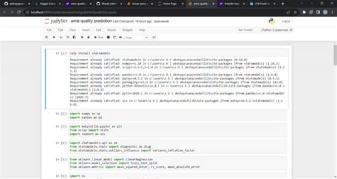 S B L Akshaya On Linkedin Code Implementation For Wine Quality