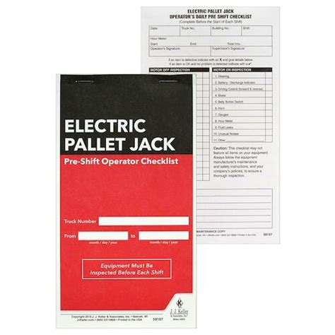 Electric Pallet Jack Operator Evaluation Form At Kathleen Cannella Blog