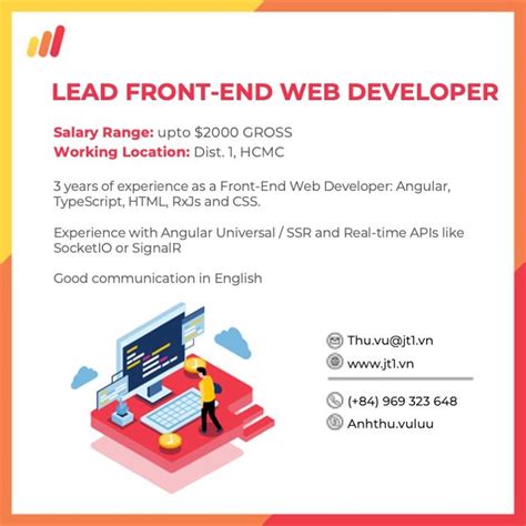 Kim Thu On Linkedin We Are Hiring Lead Front End Web Developer Angular Salary Upto