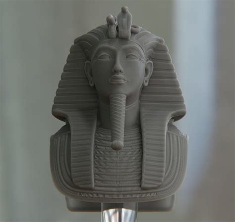 3d Replica Of The Tutankhamun Statue 3d Model 3d Printable Cgtrader