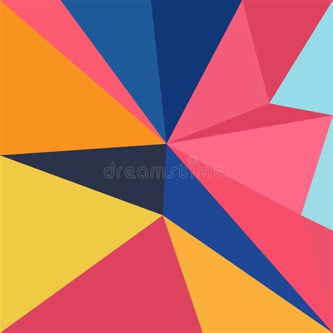 Abstract Vector Pattern Geometric Triangle Mosaic Background Stock Illustration Illustration
