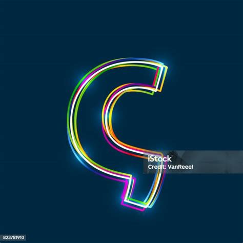 그리스 작은 편지 시그마빛나는 효과 파란색 배경에 고립 된 벡터 다 색된 윤곽선 글꼴 0명에 대한 스톡 벡터 아트 및 기타 이미지 0명 개성 개념 과학 Istock