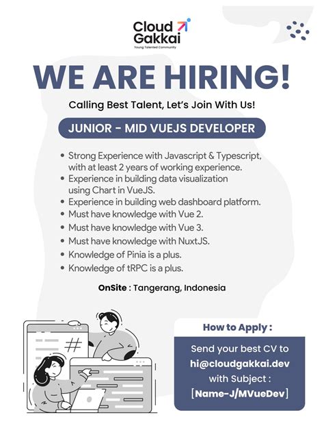 Vuejsdeveloper Webdevelopment Techjobs Joinus Innovation Cloudgakkai