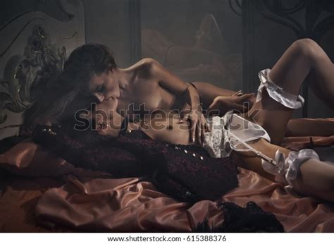 Two Women Having Sex On Bed Stock Photo Shutterstock