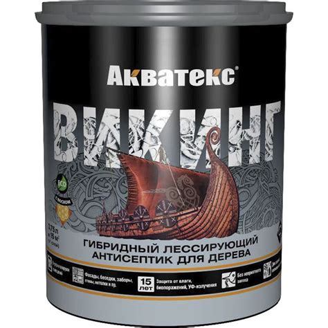Антисептик для дерева Акватекс Викинг 65077, лессирующий, полуматовый ...