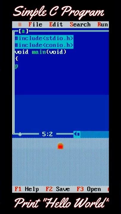 C Program To Print Hello World Shorts Youtube