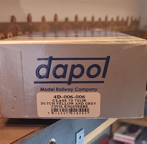 Dapol 4d 006 006 Class 73 73138 Dutch Yellow And Grey Civil Engineers