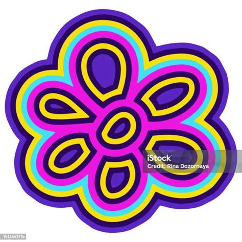 화려한 만화 낙서 데이지 꽃 아이콘 벡터 간단한 벡터 일러스트 레이 션을 윤곽선으로 표시합니다 꽃 만화 라인 아트 0명에 대한 스톡 벡터 아트 및 기타 이미지 Istock
