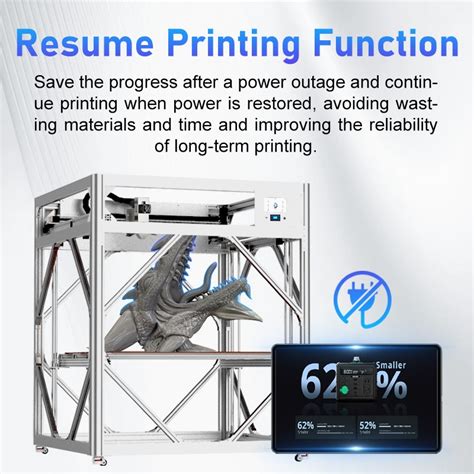 Supply High Precision Fdm 3d Printer 1000mm Large Size High Temperature