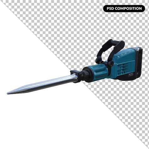 Premium Psd Jack Hammer Isolated 3d
