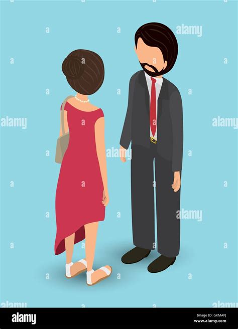 Isometric People Graphic Design Vector Illustration Stock Vector Image Art Alamy