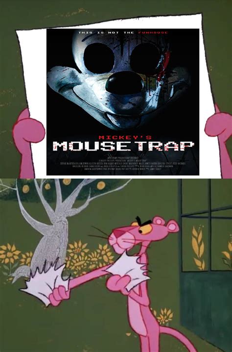 Pink Panther Hates Mickeys Mouse Trap By Smokeykhalifa On Deviantart