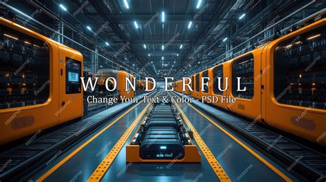 An Automated Guided Vehicle Agv Moves Along A Conveyor Belt In A Modern Industrial Facility