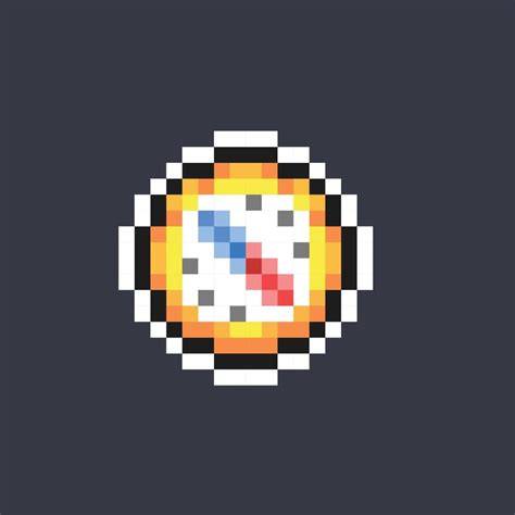 Compass Tool In Pixel Art Style 44856815 Vector Art At Vecteezy