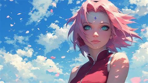4k Hd Wallpaper Sakura Haruno From Naruto Illustration