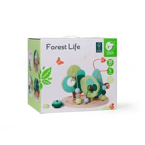 აქტივობის სათამაშო ტყის თემატიკით მონტესორის სერიიდან