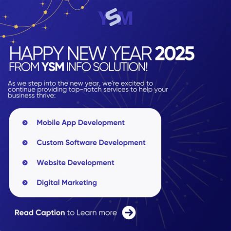 Ysm Info Solution On Linkedin Happynewyear Ysminfosolution Techinnovation 2025goals