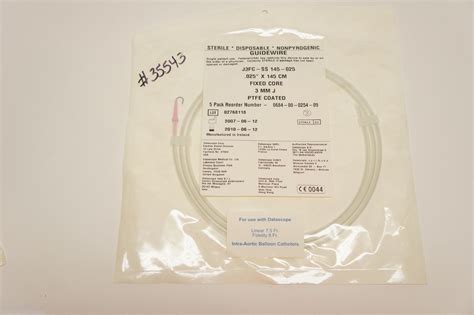 0684 00 0254 09 ~ Guidewire Fixe Core 3mm J Ptfe Coated 0 025inch X 145cm X