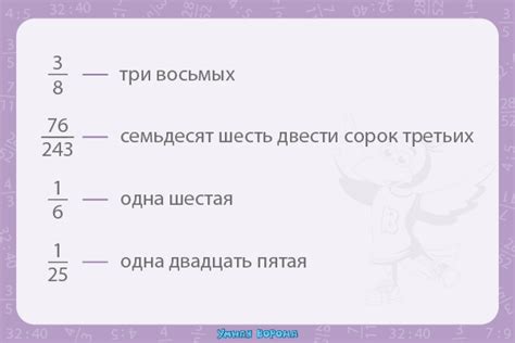 Обыкновенные дроби в 4 классе