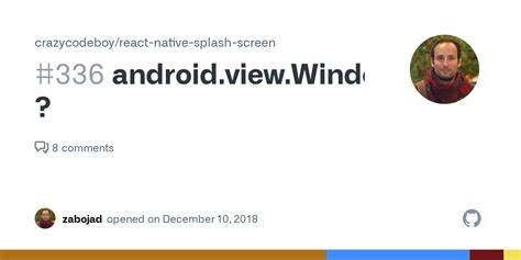 Android View WindowLeaked Issue Crazycodeboy React Native Splash Screen GitHub