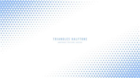 Premium Vector Triangle Halftone Geometric Pattern Tilted Border White Blue Abstract Background