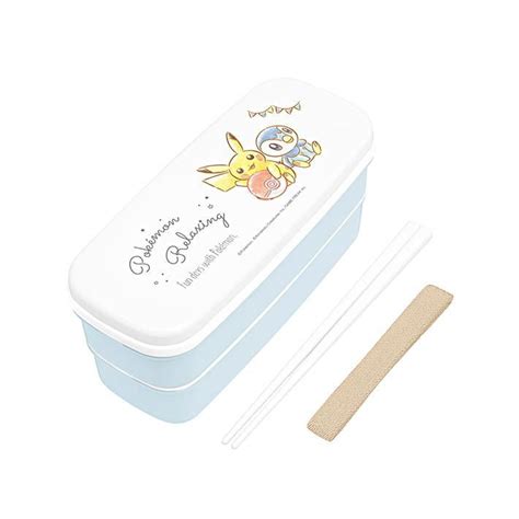 Yesasia Pokemon 2 Tier Lunch Box 640ml With Chopsticks Blue Kamio